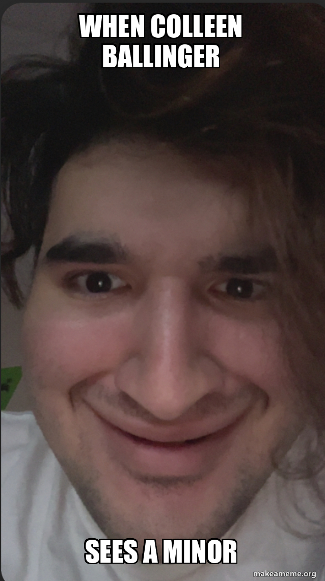 When colleen ballinger Sees a minor Meme Generator