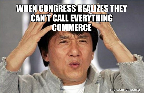 When Congress realizes they can't call everything commerce - Jackie ...