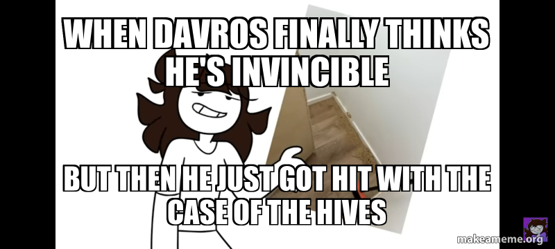 When Davros finally thinks he's invincible But then he just got hit ...
