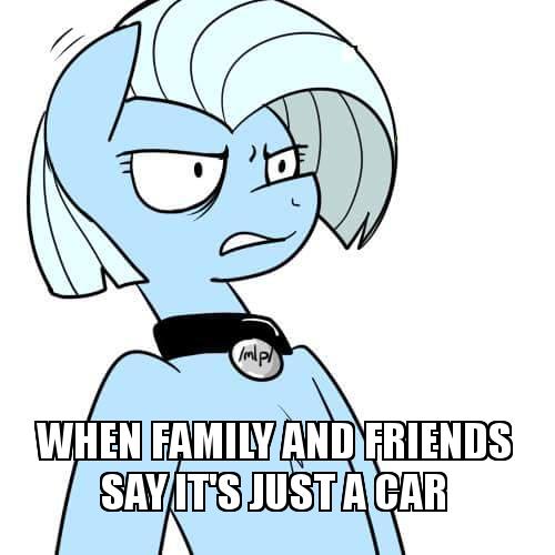 When family and friends say it's just a car Meme Generator