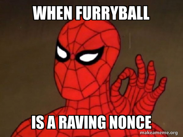 when furryball is a raving nonce - Spiderman - Care factor Zero Meme ...