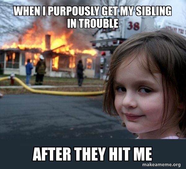When I purpously get my sibling in trouble After they hit me - Disaster ...