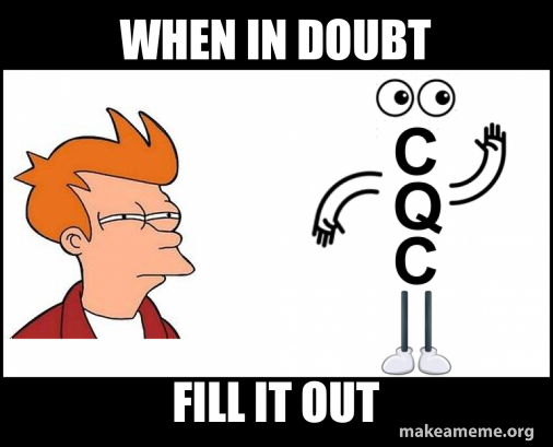 when in doubt fill it out Meme Generator