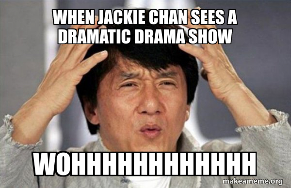 when jackie chan sees a dramatic drama show WOHHHHHHHHHHHH - Jackie ...