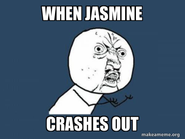 When Jasmine CRASHES OUT - Y U No Meme Generator