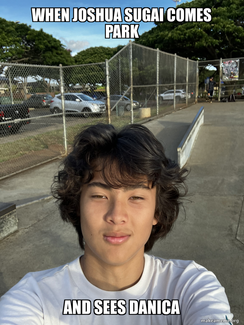 when joshua sugai comes park and sees danica Meme Generator
