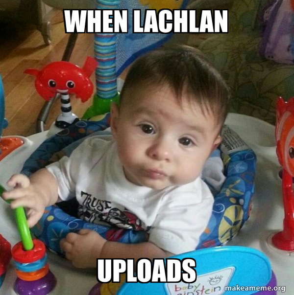 When Lachlan Uploads - 'Whatever' Kid Meme Generator