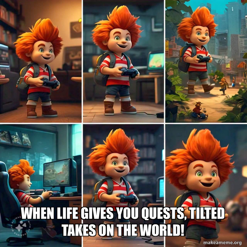 When life gives you quests, Tilted takes on the world! Meme Generator
