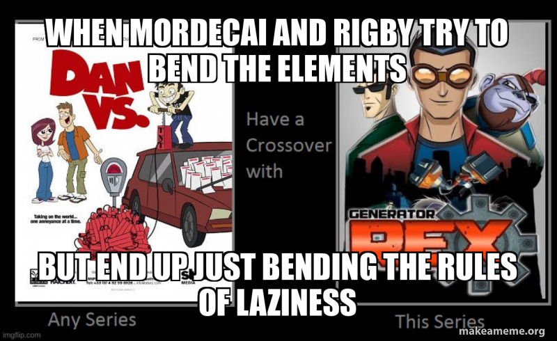 When Mordecai and Rigby try to bend the elements But end up just ...