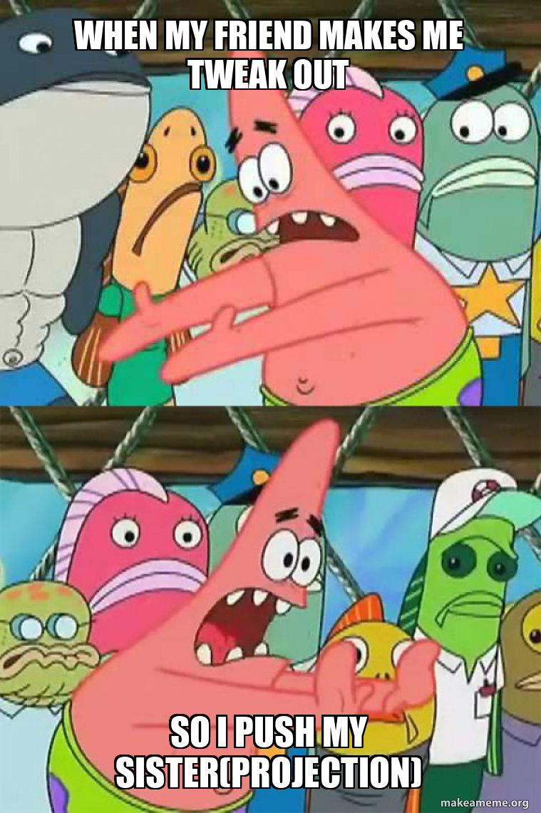 when my friend makes me tweak out so i push my sister(projection ...