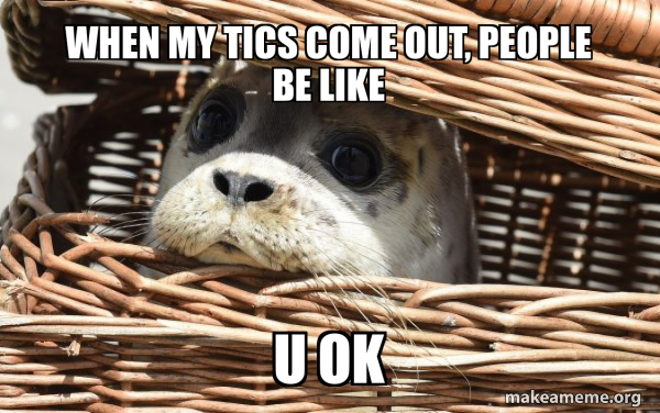 when my tics come out, people be like U OK - Impending Doom Seal Meme ...