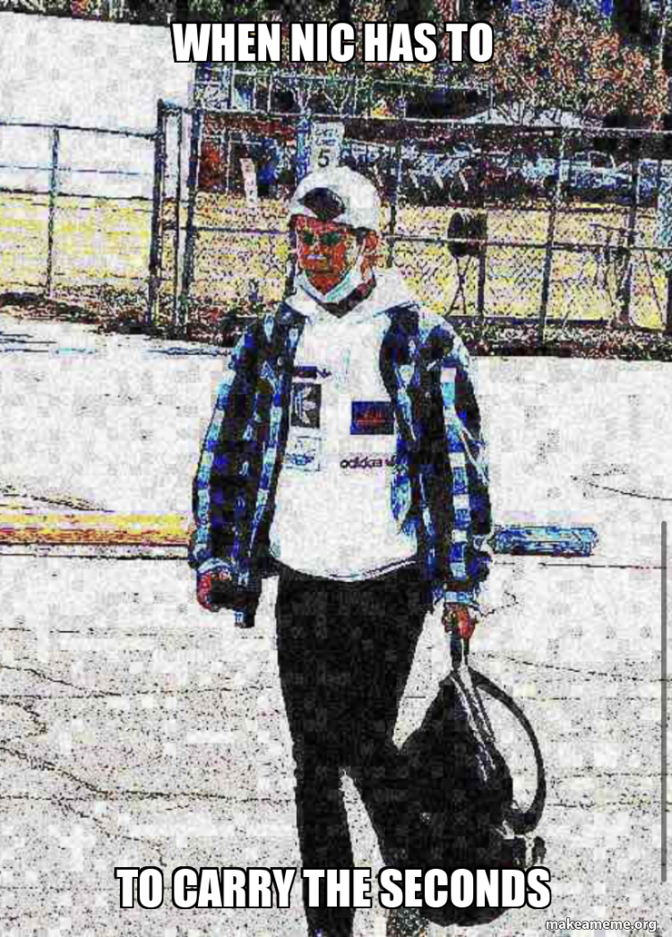 WHEN NIC HAS TO TO CARRY THE SECONDS Meme Generator