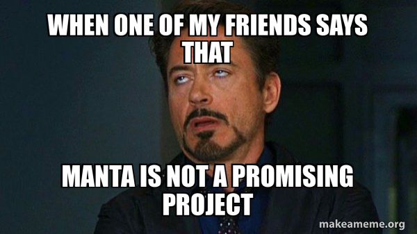 when one of my friends says that Manta is not a promising project ...