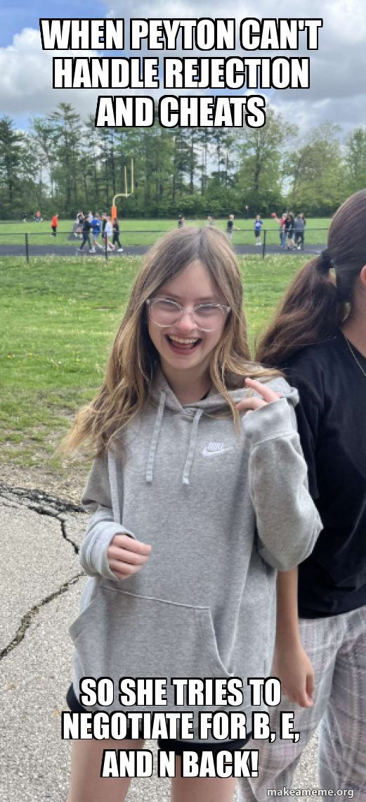 When Peyton can't handle rejection and cheats So she tries to negotiate ...