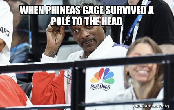 when phineas gage survived a pole to the head - Snoop Dogg Sunglasses ...