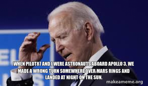 When pilot87 and I were astronauts aboard apollo 3, we made a wrong ...