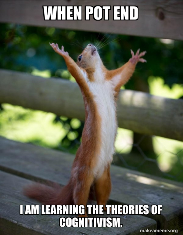 WHEN POT END I AM LEARNING THE THEORIES OF COGNITIVISM. - Happy ...