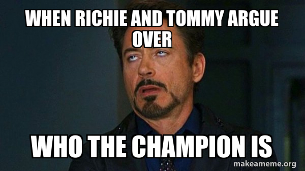 When Richie and Tommy argue over Who the champion is - Tony Stark Eye ...