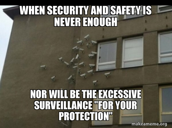 When security and safety is never enough Nor will be the excessive ...