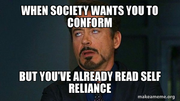 Self Reliant Memes Self Reliance Cartoons And Comics Funny Pictures