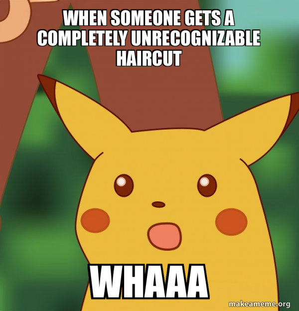 when someone gets a completely unrecognizable haircut whaaa - Surprised ...