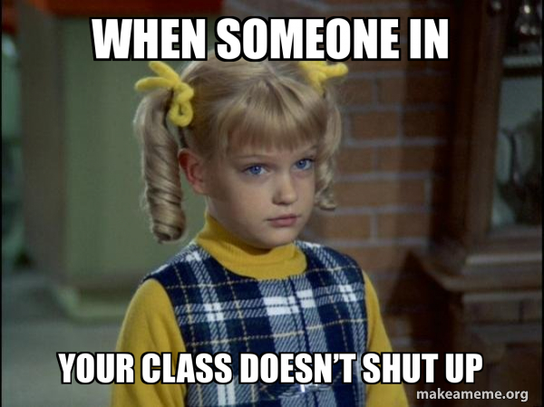 when someone in your class doesn’t shut up - Cindy Brady Meme Meme ...