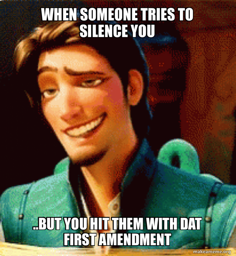 When someone tries to silence you ..but you hit them with dat first ...