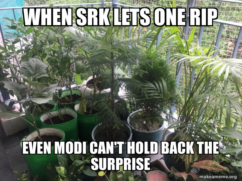 When SRK lets one rip Even Modi can't hold back the surprise Meme Generator