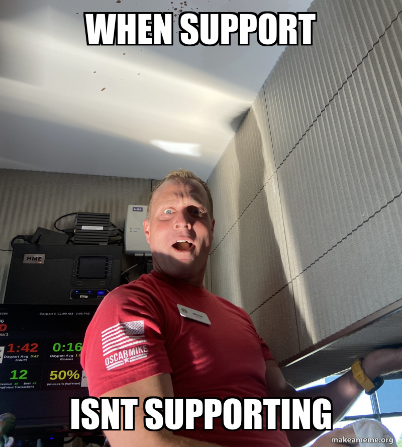When support Isnt supporting Meme Generator