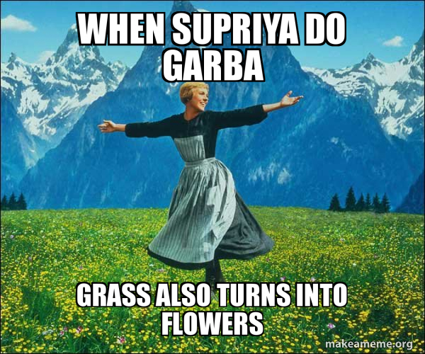 When supriya do garba Grass also turns into flowers - Sound of Music ...