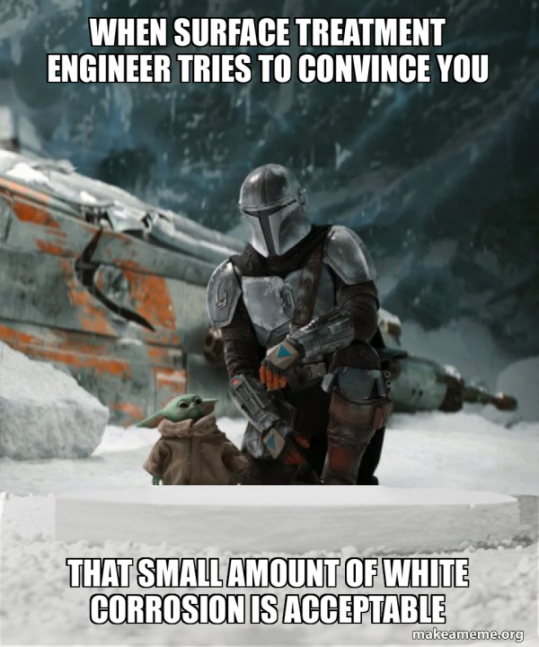 when surface treatment engineer tries to convince you that small amount ...