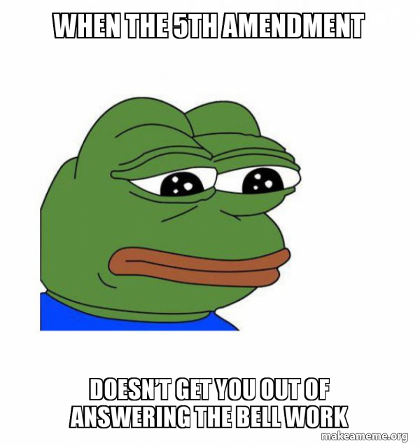 When the 5th amendment Doesnâ€™t get you out of answering the bell work ...