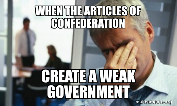 when the articles of confederation create a weak government - Male ...