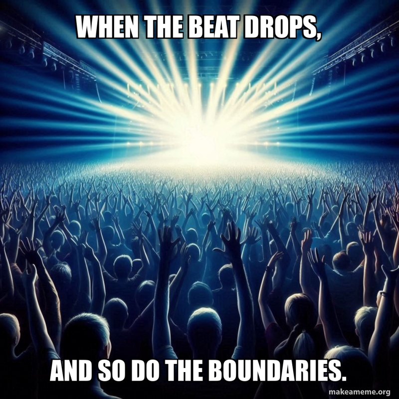 When the beat drops, and so do the boundaries. - Concert Crowd Unity ...