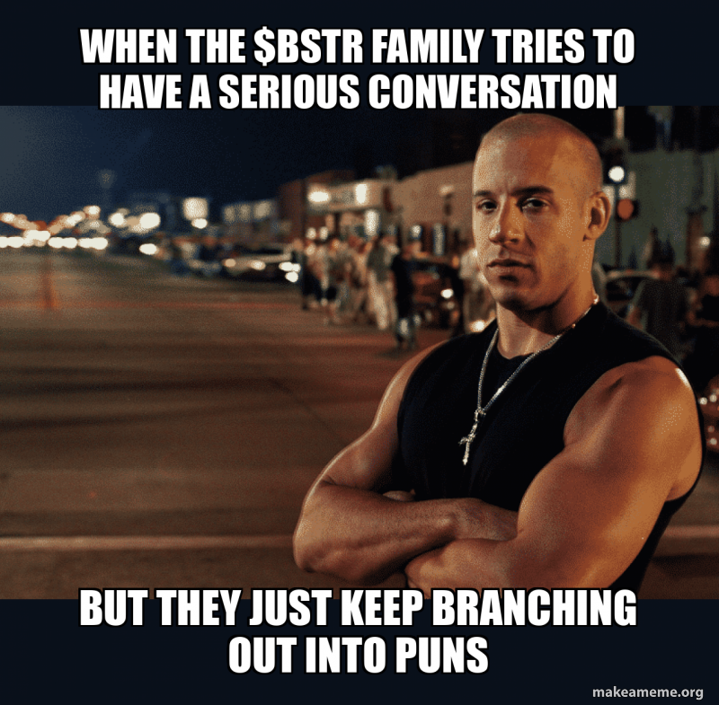 When the $BSTR family tries to have a serious conversation But they ...