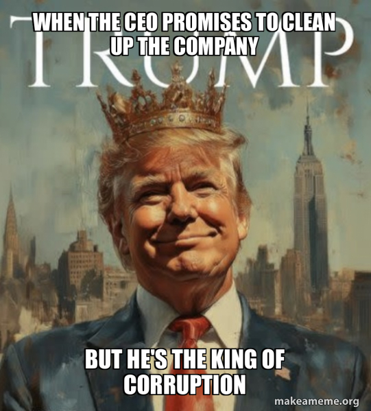 When the CEO promises to clean up the company But he's the King of ...