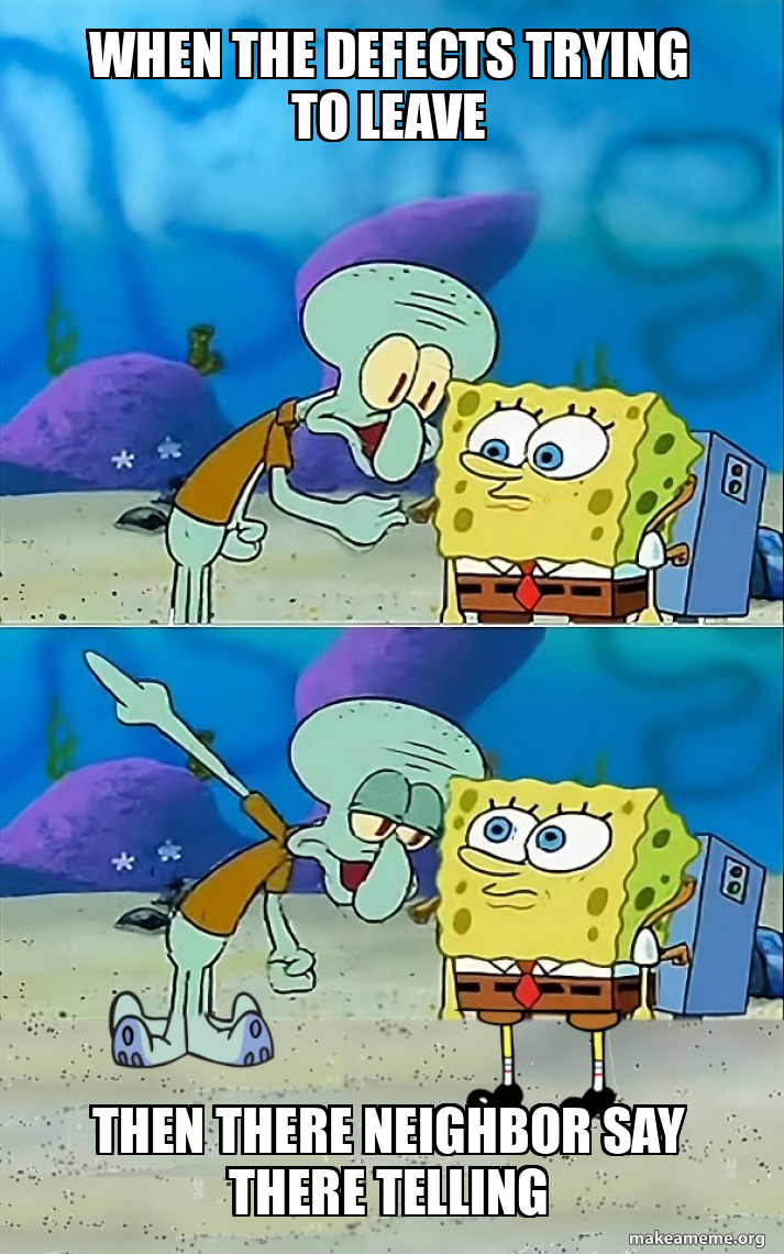 when the defects trying to leave then there neighbor say there telling ...