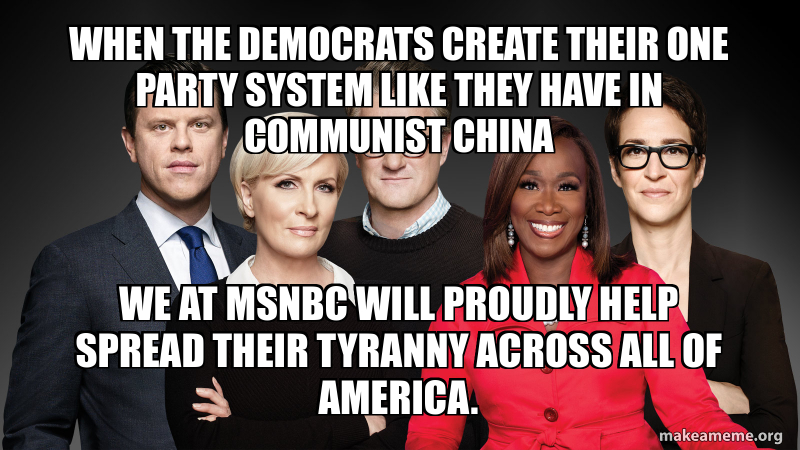 When the democrats create their one party system like they have in ...