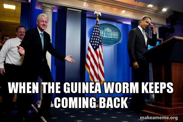 When the guinea worm keeps coming back - Inappropriate Timing Bill ...