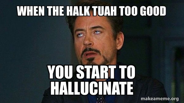 WHEN THE HALK TUAH TOO GOOD YOU START TO HALLUCINATE - Tony Stark Eye ...