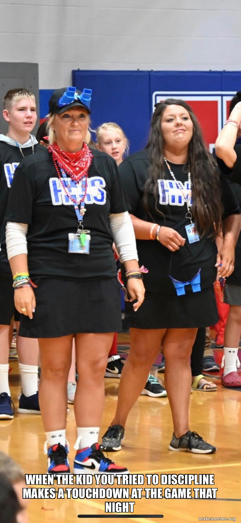 When the kid you tried to discipline makes a touchdown at the game that ...