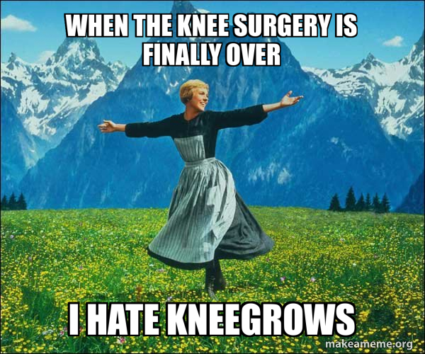 When the knee surgery is finally over I hate kneegrows - Sound of Music ...