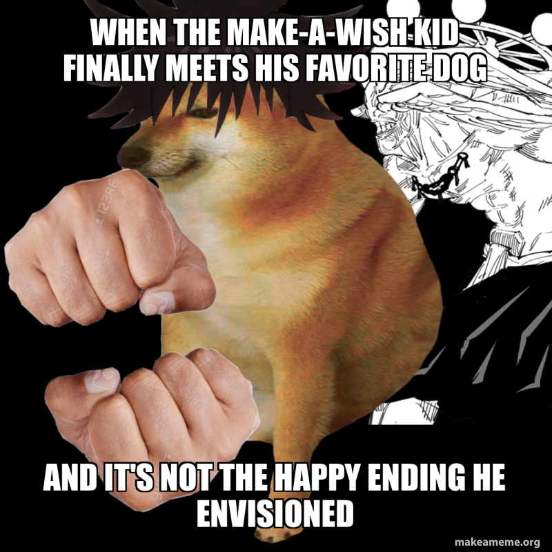When the make-a-wish kid finally meets his favorite dog And it's not ...