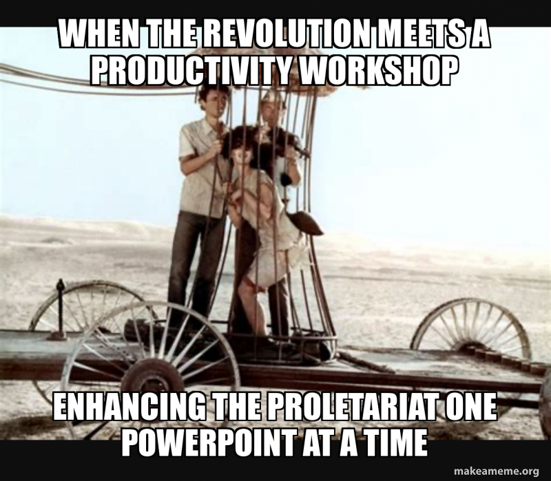 When the revolution meets a productivity workshop Enhancing the ...