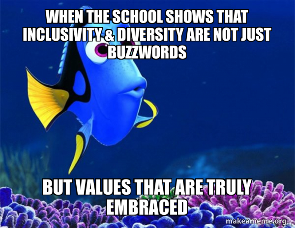 When the school shows that inclusivity & diversity are not just ...