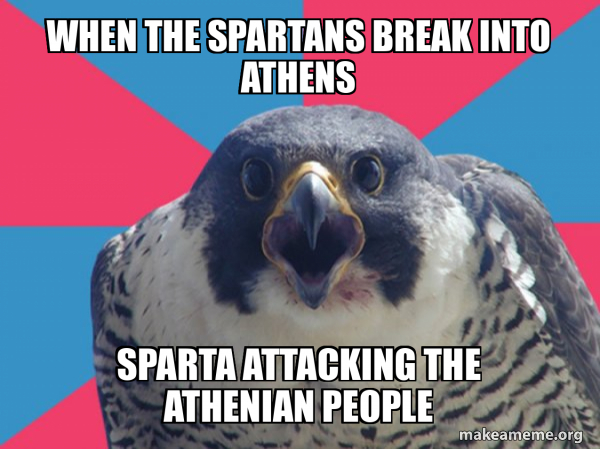 When the spartans break into athens sparta attacking the athenian ...