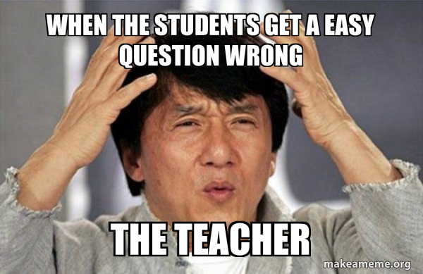 when the students get a easy question wrong the teacher - Jackie Chan ...