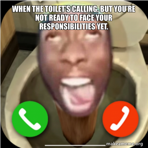 When the toilet’s calling, but you’re not ready to face your ...