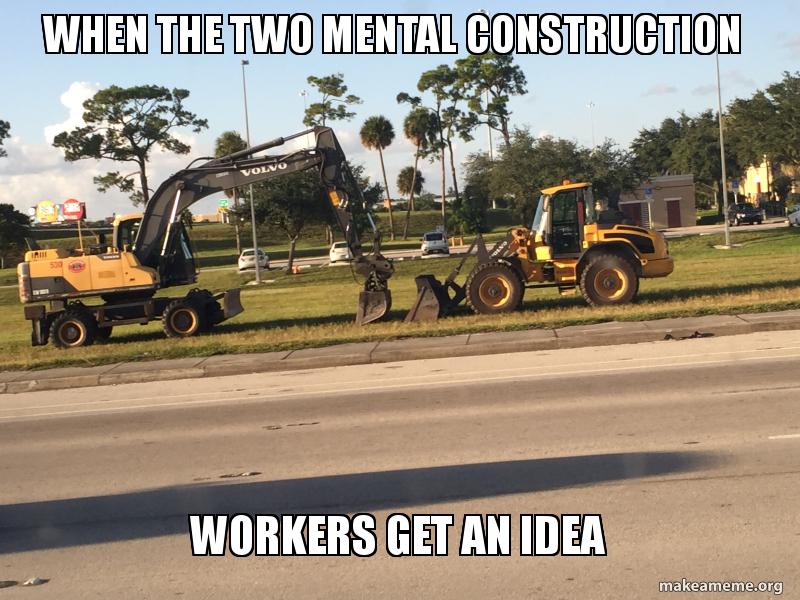 When the two mental construction Workers get an idea - Worker battle ...