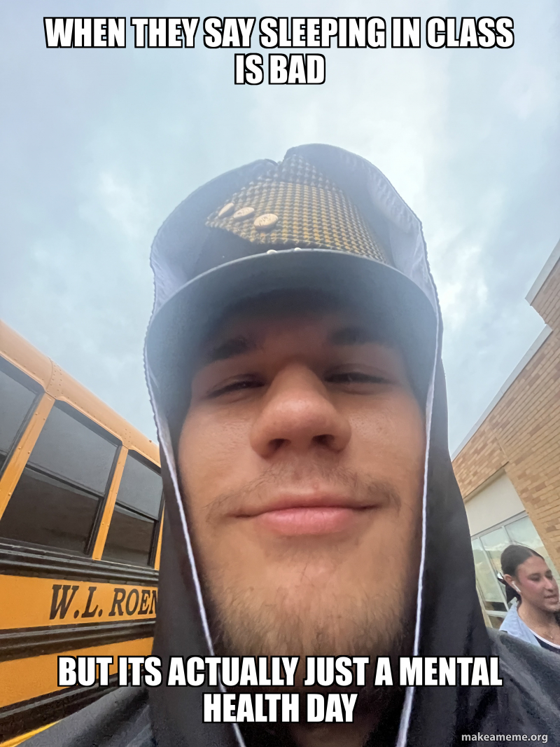 When they say sleeping in class is bad but its actually just a mental ...